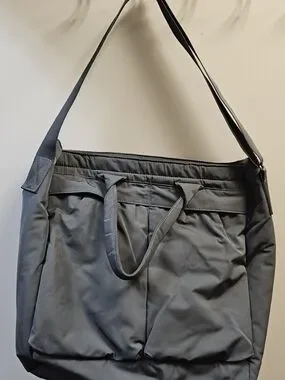 Uniqlo | Bags | Uniqlo Dark Gray Unisex Utility Bag With Front Pockets ...